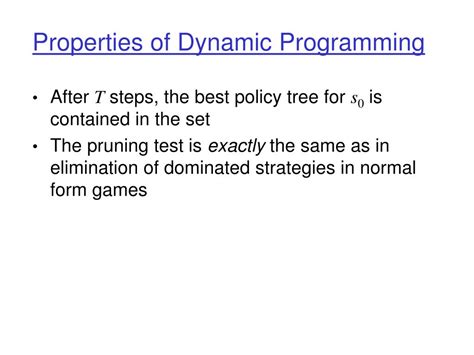 ppt dynamic programming for partially observable stochastic games powerpoint presentation id