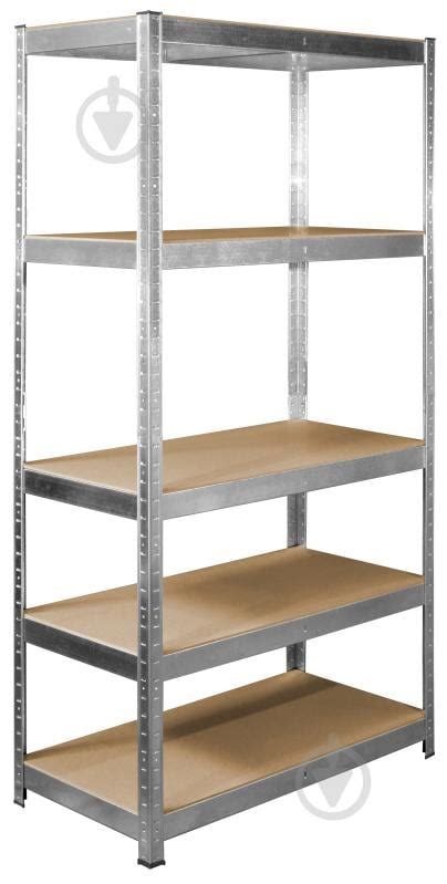 ᐉ Стелаж металевий Меткас Бюджет оцинкований 1800x1200x300 мм ДСП полиця 5 шт цинк • Краща ціна