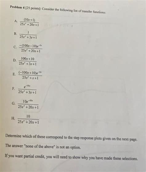 Solved Problem 4 25 Points Consider The Following List Of