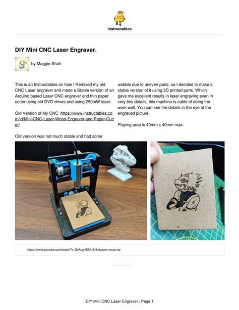 Pdf Diy Mini Cnc Laser Engraver Dokumentips