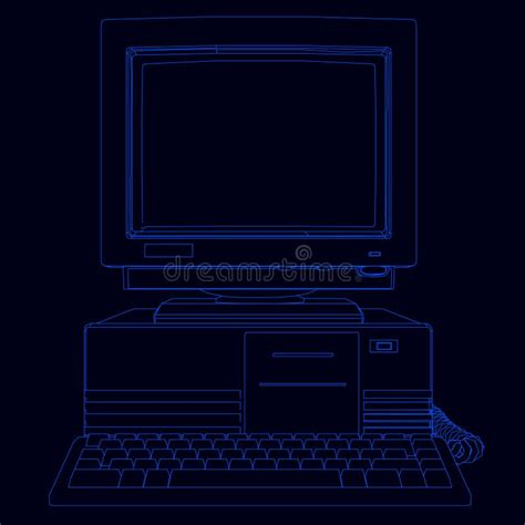 Front View Computer Cpu Stock Illustrations 210 Front View Computer