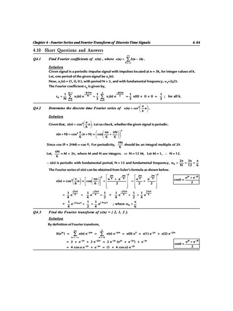 Digital Signal Processing 4 10 Pdf Spectral Density Sampling