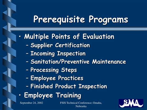 Ppt Foreign Material Contamination Haccp And Prerequisite Programs