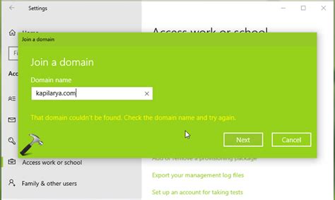 Cannot Join Domain In Windows 10