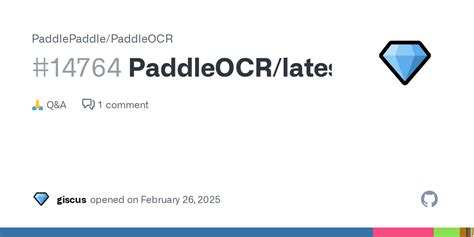 PaddleOCR Latest Ppstructure Overview PaddlePaddle PaddleOCR Discussion 14764 GitHub