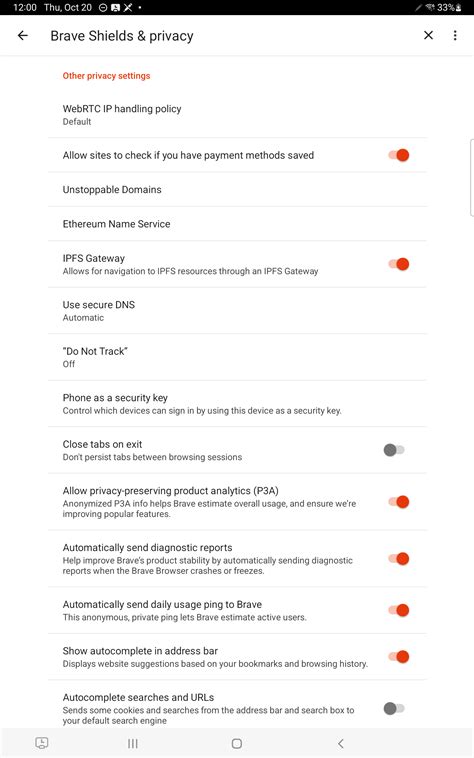 Hide Non Working Safe Browsing Setting On Android · Issue 25047