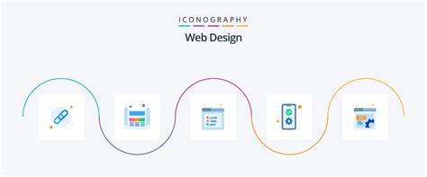 Web Design Flat Icon Pack Including Web Design Page Web Development Vector Art At