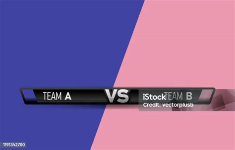 Vs 결투 도전 벡터 그림 라이벌 의 보드 대 텍스트에 대한 공간 Championship에 대한 스톡 벡터 아트 및 기타 이미지 Championship 개념 결투