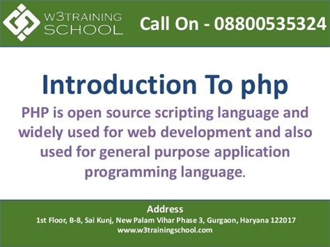 Best Php Training Institute In Gurgaon For Professionals
