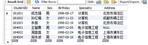 Mysql数据库与表（可视化界面mysql Workbench 创建表并输入数据库）用mysql Workbench等可视化数据库管理工具在