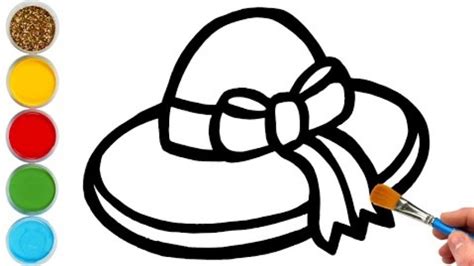 آموزش نقاشی به کودکانکلاه دخترانه دریایی