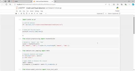Sreelakshmi S Shaji On Linkedin Frauddetection Machinelearning Internship Creditcardfraud