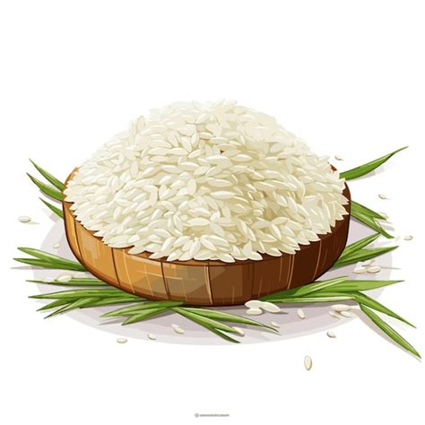 Premium Vector Rice Vector On White Background