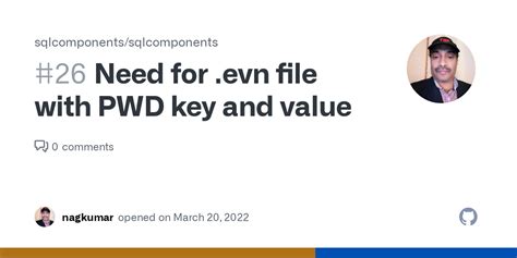 Need For Evn File With Pwd Key And Value · Issue 26 · Sqlcomponents