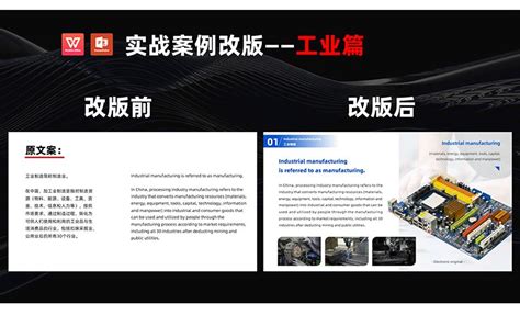 Ppt实战案例改版之工业篇 办公职场教程 Wps2023、ppt（2019） 虎课网