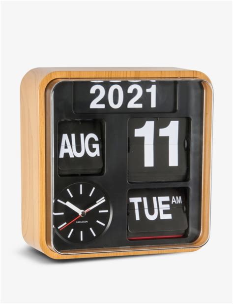 Karlsson Data Flip Anolog Alarm Clock