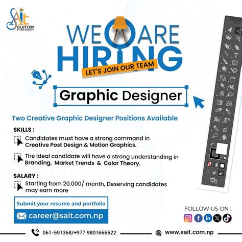 Hiringnow Graphicdesignjobs Joinourteam Saitsolution