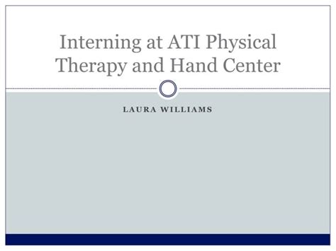 Internship Powerpoint Pptx Physical Therapy Wellness