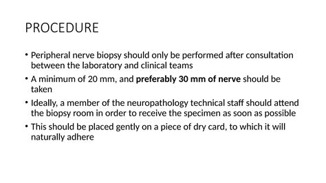 Peripheral Nerve Biopsy In Pathology Basics Ppt