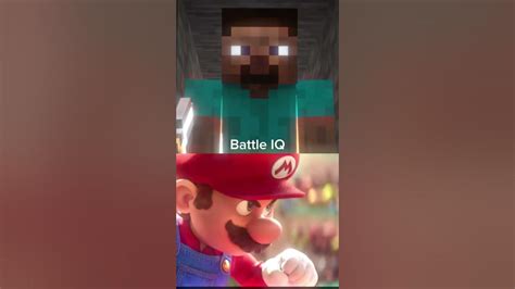 Minecraft Steve Vs Mario Youtube