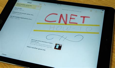 Get Started With The New Notes App On Ios 9 Cnet