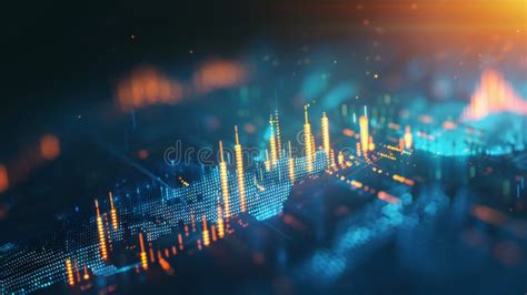 Abstract Financial Data Visualization With Generative Ai Stock Image Image Of Trade Market