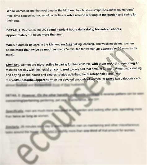 SOLUTION IELTS Writing Task Gender Topic Sample Studypool