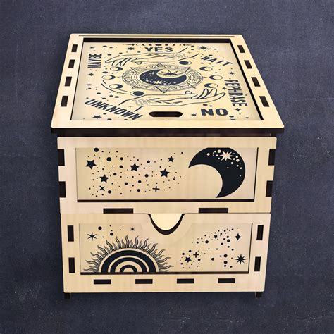 Double Oracle Box With Card Display Svg Crystal Storage Box Etsy Uk