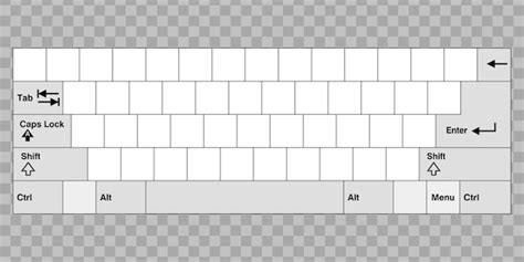 Premium Vector Blank Computer Keyboard