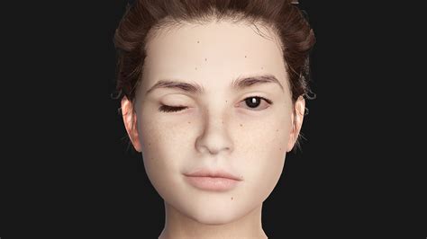 Naked Asian Woman Realtime Superhive Formerly Blender Market