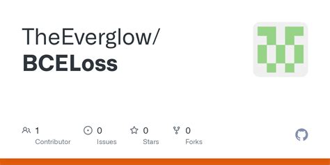 github theeverglow bceloss