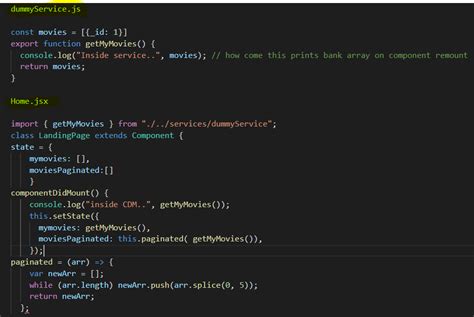 Javascript Reactjs Source Array Becomes Blank On Component