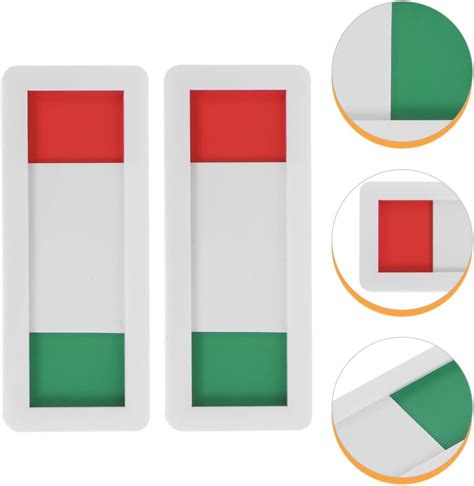 Sliding Status Indicators Red Green Status 1 5x4