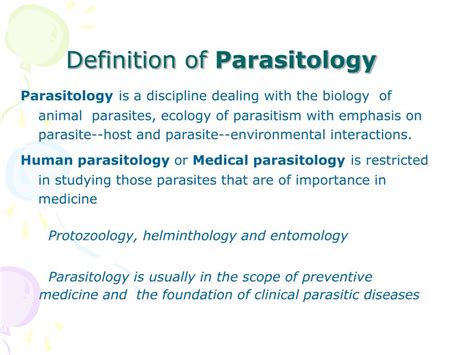 Ppt Human Parasitology 人体寄生虫学 Powerpoint Presentation Id5381376