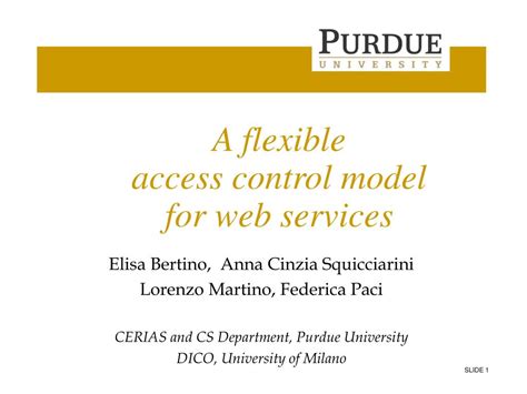Ppt A Flexible Access Control Model For Web Services Powerpoint Presentation Id 645357
