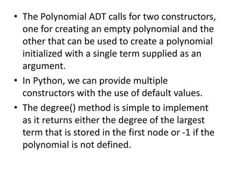 Unit 1 Polynomial Manipulation Pptx Programming Languages Computing