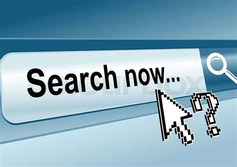 Web Page With Search Toolbar For Internet Concept Colourbox