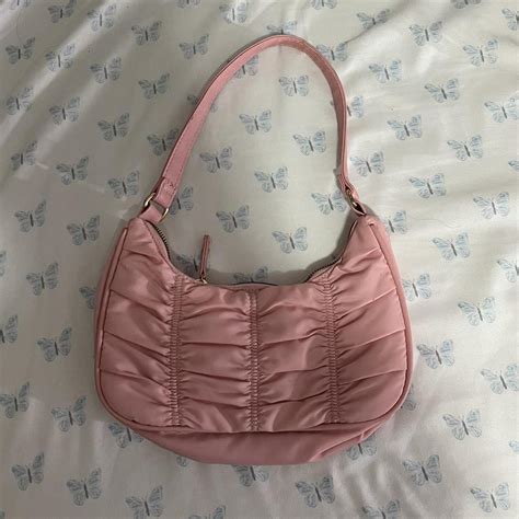 Baby Pink Purse Nylon Texture No Flaws In Good Depop