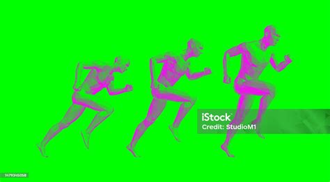 실행 단계 마라톤 선수 스포츠를 위한 디자인 3d 인체 모델 브로셔 전단지 프리젠 테이션 로고 또는 배너에 대 한 벡터입니다 녹색에 대한 스톡 벡터 아트 및 기타 이미지