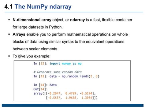 chapter 4 numpy basics arrays and vectorized computation part i pptx