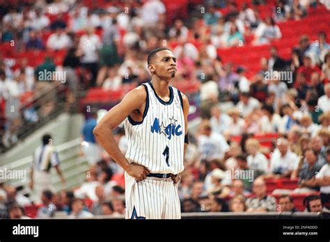 Orlando Magic Guard Anfernee Hardaway Frowns As He Leaves The Court