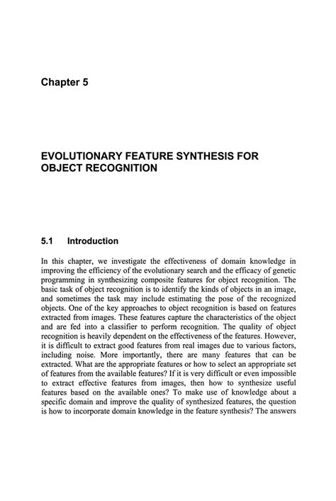 Pdf Evolutionary Feature Synthesis For Object Recognition