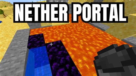 How To Make A Nether Portal From Lava At Tina Lown Blog