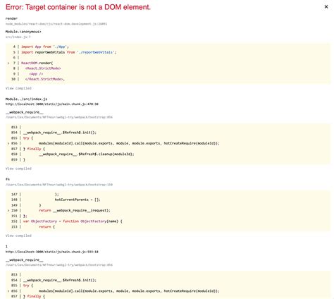 Dom Element Error · Jeffreylanters React Unity Webgl · Discussion 265