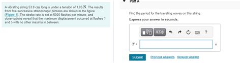 solved a vibrating string 53 0cm ﻿long is under a tension of