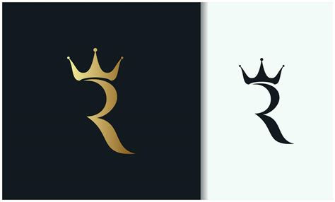 Letter R Crown Logo 23607907 Vector Art At Vecteezy