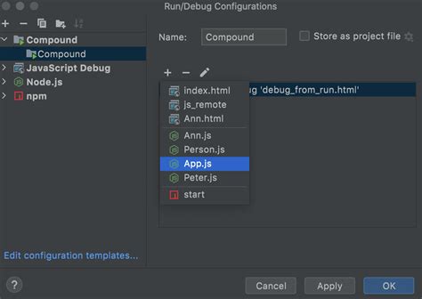 Rundebug Multiple Targets Webstorm Documentation