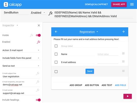 Calcapp Tip Make Fields Required