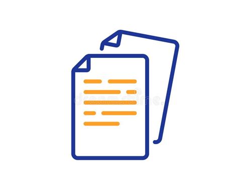 Documents Line Icon Doc File Page Sign Vector Stock Vector Illustration Of Design Sign