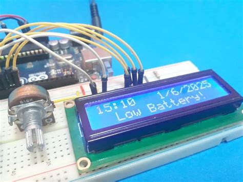 Real Time Clock Battery Monitoring System Arduino Maker Pro